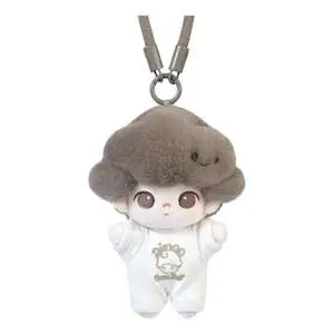 POP MART Dimoo Crush On Coffee Plush Keychain Aromatic Mocha - Multi-color