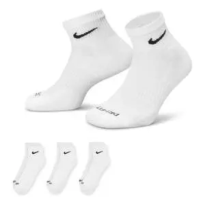Nike Everyday Plus Cushioned Ankle Socks - White/black