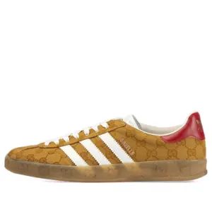 Adidas X Gucci Gazelle Gg Monogram Sneakers - Brown/black