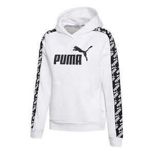 PUMA Amplified Cropped Hoodie - White/black