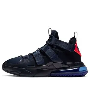 Nike Edge 270 Navy Patent Leather Sneakers - Blueblack/red/black
