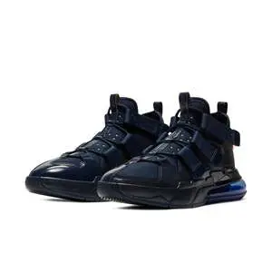 Nike Edge 270 Navy Patent Leather Sneakers - Blueblack/red/black
