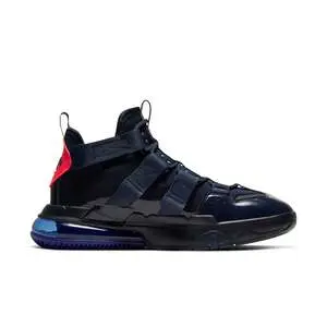 Nike Edge 270 Navy Patent Leather Sneakers - Blueblack/red/black