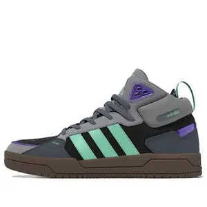 Adidas Neo 100db Mid Top Casual Sneakers - Grey/black/purple