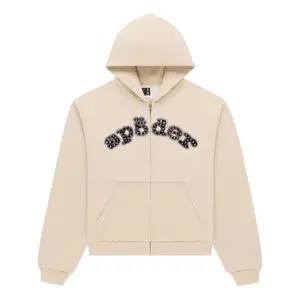 SP5DER Mixed Stone Og V2 Zip Hoodie - Cream