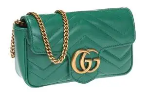 Gucci Gg Marmont Quilted Leather Super Mini Shoulder Bag