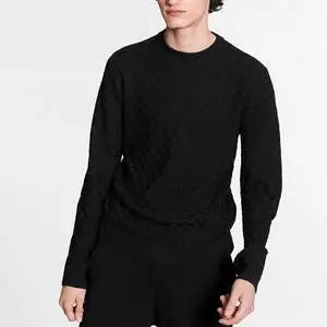 LOUIS VUITTON Fw21 Solid Color Casual Round Neck Long Sleeves Knit