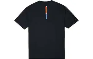 CONVERSE Star Chevron Printing Sports Round Neck Short Sleeve T-shirt Asia Sizing - Black