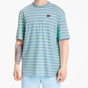 PUMA Downtown Strlped Stripe Round Neck Short Sleeve