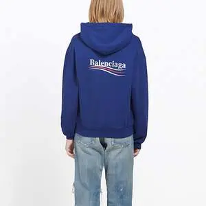 Balenciaga Logo Cotton Hoodie