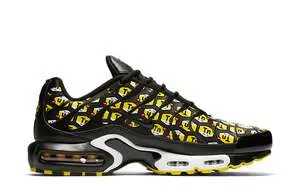Nike Max Plus Qs "all Over Print" Low Top Sneakers - Black/white