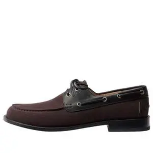 Dior DIOR Archie Boat Shoe Deep Brown