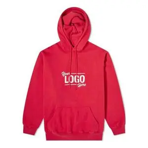Balenciaga Your Logo Here Popover Hoodie - Raspberry/white