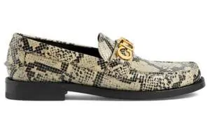 Gucci Python Print Logo Loafer