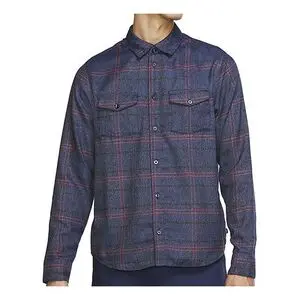 Nike Skateboard Flannel Plaid Skateboard Shirt - Midnight