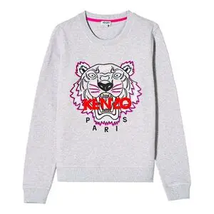 Kenzo Tiger Head Embroidery Crewneck Sweatshirt