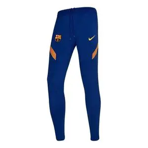 Nike Fc Barcelona Squad Training Track Pants 'blue - Blue/orange