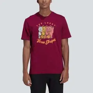Adidas Cartoon Printing Round Neck Short Sleeve
