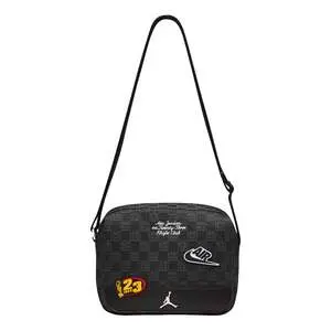 JORDAN Monogram Messenger Bag - Black