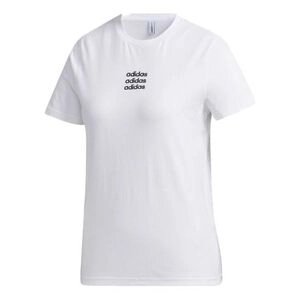 Adidas Neo Casual Sports Round Neck Short Sleeve T-shirt - White