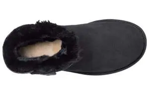 UGG Mini Bailey Button Ankle Boots - Black
