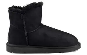 UGG Mini Bailey Button Ankle Boots - Black