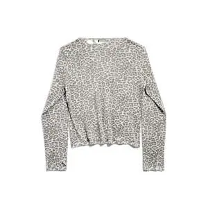 Balenciaga Leopard Print Distressed Sweater