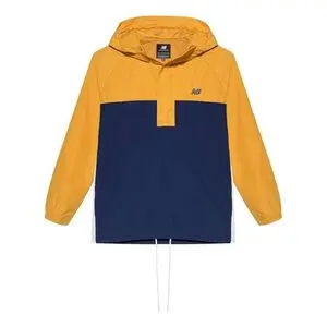 NEW BALANCE Color Blocked Hooded Windbreaker - Yellow/blue