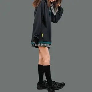 NEW BALANCE Splicing Hooded Knit Pullover