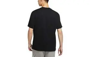Nike Printing Sports Round Neck Short Sleeve - Black