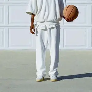 Adidas Basketball Velour Pants 'white