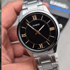 Casio Classic Analog Watch With Stainless Steel Strap