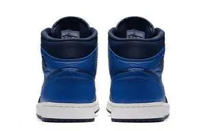 JORDAN 1 Retro Mid Obsidian Royal - Navy
