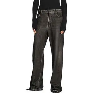 Balenciaga Wide Leg Trompe L'oeil Jeans
