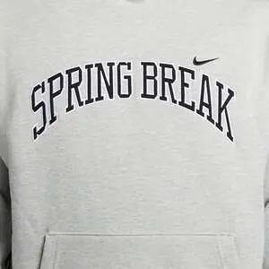 Nike Spring Break" Logo Hoodie - Grey/multi-color