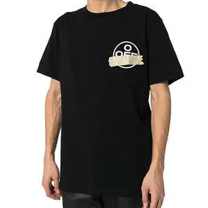 Off-White Arrows Sketch Tape Short Sleeve T-shirt - Black