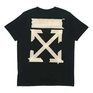 Off-White Arrows Sketch Tape Short Sleeve T-shirt - Black