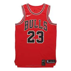JORDAN Air Nba Chicago Bulls Icon Edition Authentic Jersey - Red/black