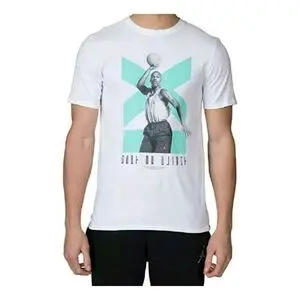 JORDAN Retro 11 T-shirt 'white - White/blue