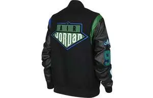 JORDAN X Aleali May Stand-up Collar Baseball Jacket