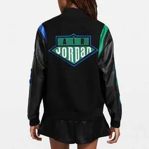 JORDAN X Aleali May Stand-up Collar Baseball Jacket