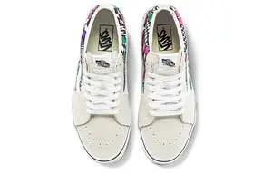 VANS Sk8-mid Floral Plaid Sneakers