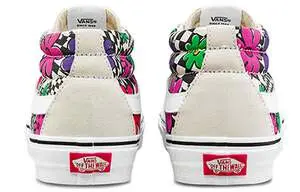 VANS Sk8-mid Floral Plaid Sneakers