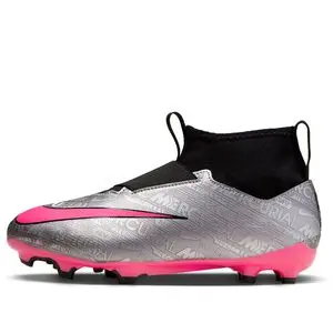 Nike Mercurial Superfly 9 Academy 25 Mg Soccer Cleats - Silver/pink