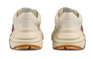 Gucci Rhyton Web Print Leather Sneakers