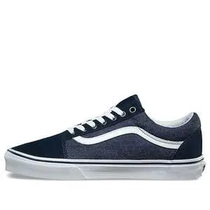 VANS Old Skool Suede & Suiting Lace-up Sneakers - Dark Blue