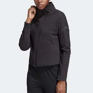 Adidas W Htr Jkt Solid Color Irregular Zipper Sports Jacket