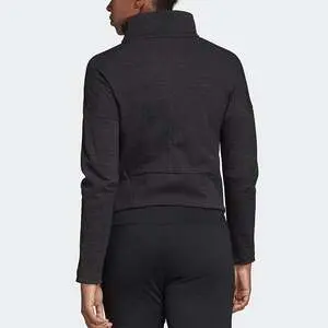 Adidas W Htr Jkt Solid Color Irregular Zipper Sports Jacket