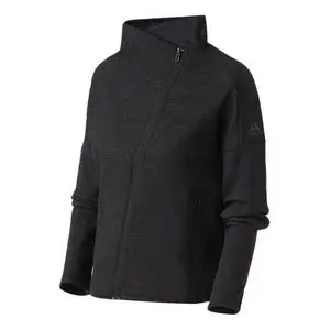 Adidas W Htr Jkt Solid Color Irregular Zipper Sports Jacket - Default Color