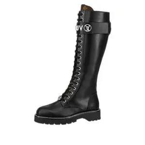 LOUIS VUITTON Territory Flat High Ranger Boots - Black